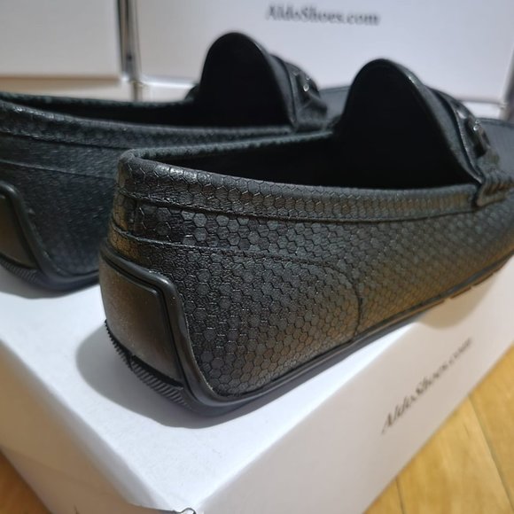 Aldo | Shoes | Aldo Mens Omemee In Croc Embossed Dark Green Leather ...